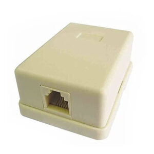 Telephone Rossette Box – Single Line RJ 11 – Surface Rossette Box ...